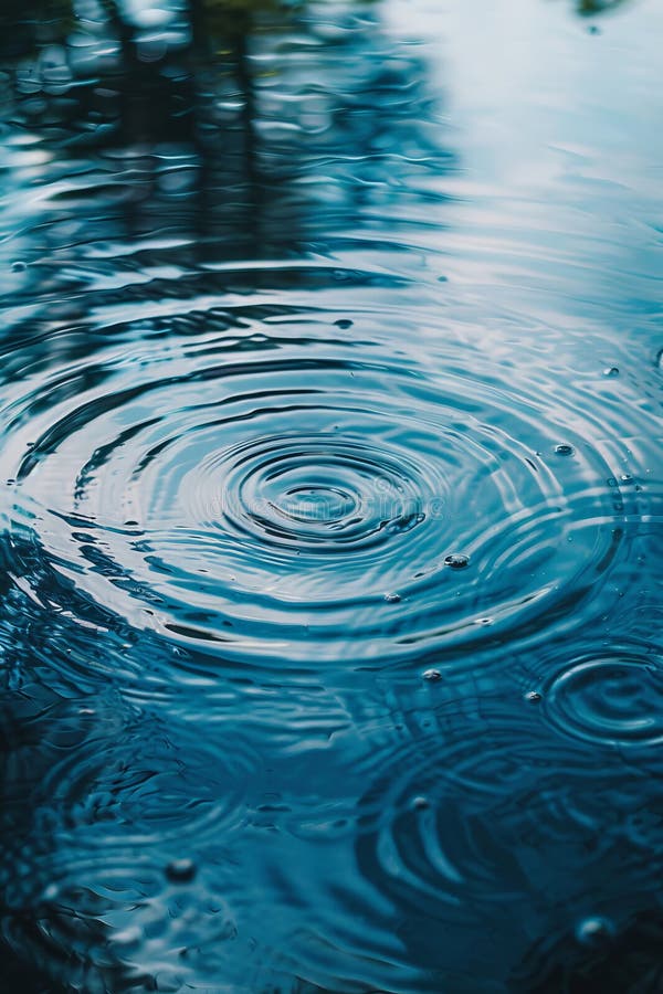Mesmerizing Water Ripples Create Serene Background Stock Illustration ...