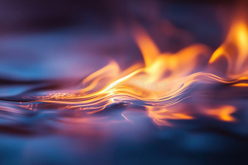 Fascinating Heat Waves and Fire Blended with Fluid Textures Generattive ...