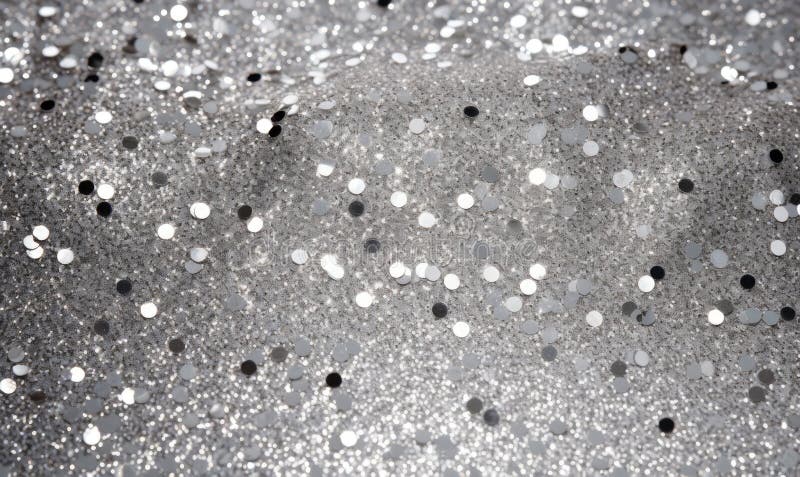 Mesmerizing White and Silver Sparkles. AI Generative Stock Illustration ...