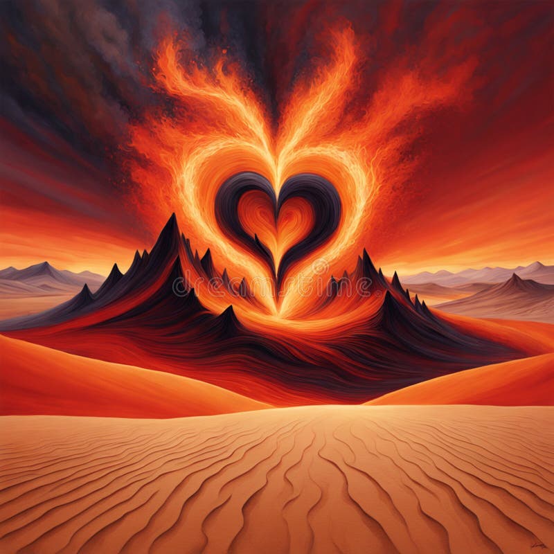 A Mesmerizing Work of Art Visualizing a Blazing Fire Across a Large ...