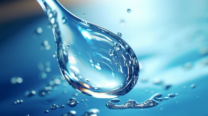 Aqua Eruption: Water Drop Impact Stock Illustration - Illustration of ...