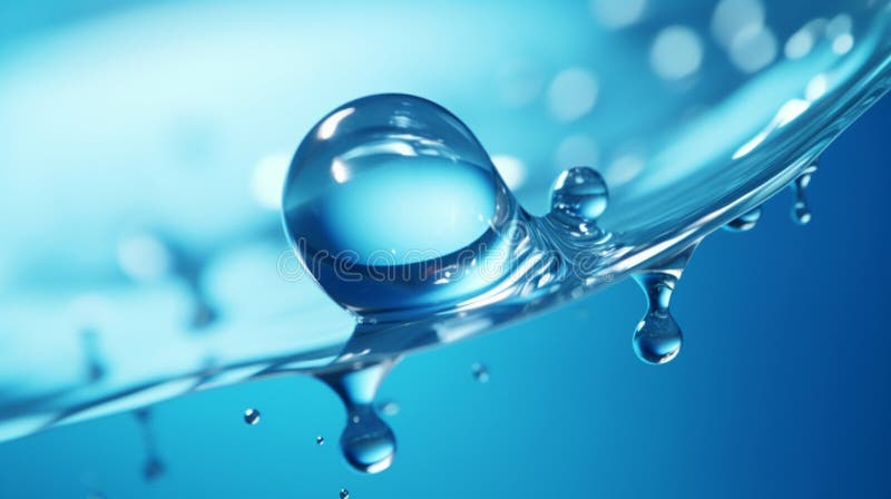 Aqua Eruption Water Drop Impact Stock Photo - Image of drop, purple ...