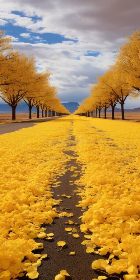 Mesmerizing Yellow Tree Installations: a Dreamlike Carpetpunk ...