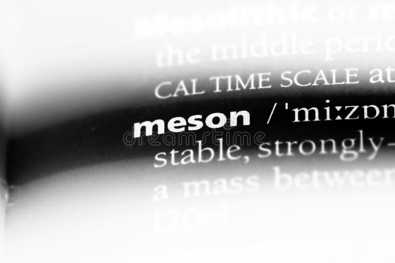 Meson stock photo. Image of book, text, closeup, english - 126540970