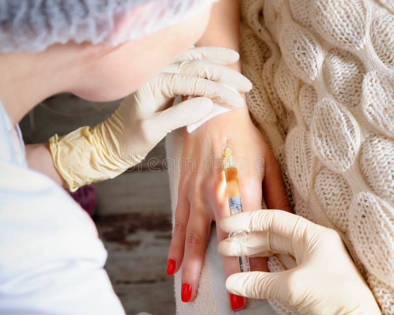 Mesotherapy Injections into the Hands. Stock Photo - Image of beauty ...