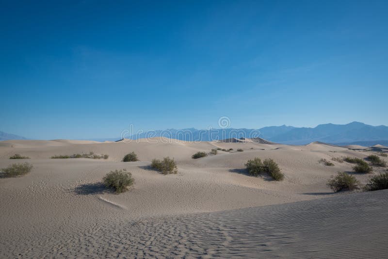 Mesquite Flat Sand Dunes stock image. Image of mountain - 89405821