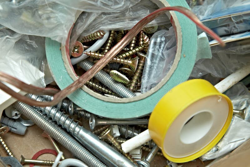 Mess stock image. Image of detail, screws, component - 13538891