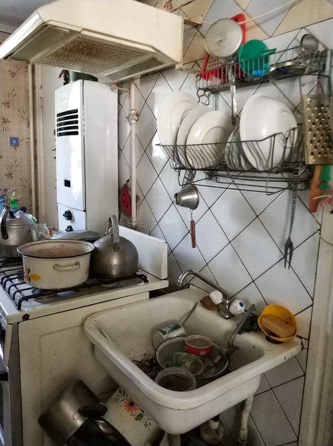 Mess and Dump. an Old Room with Lots of Things. Devastation Stock Photo ...