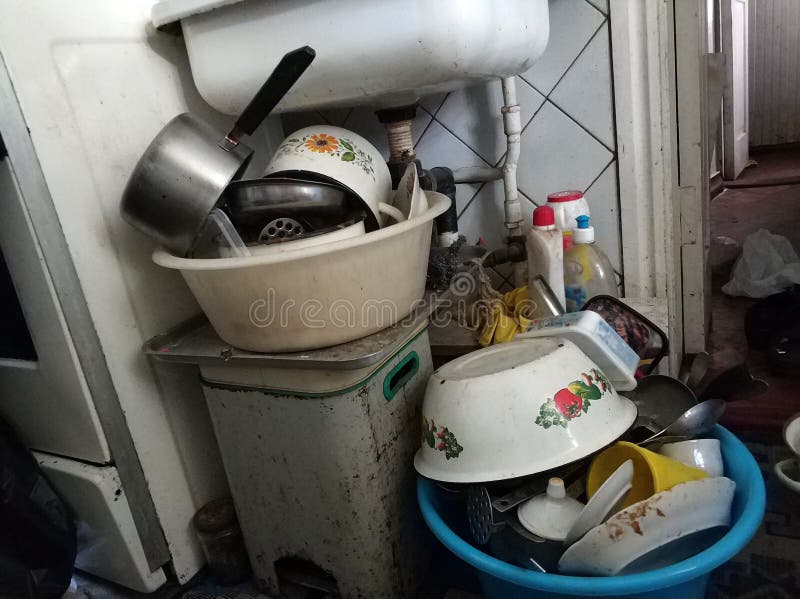 Mess and Dump. an Old Room with Lots of Things. Devastation Stock Photo ...