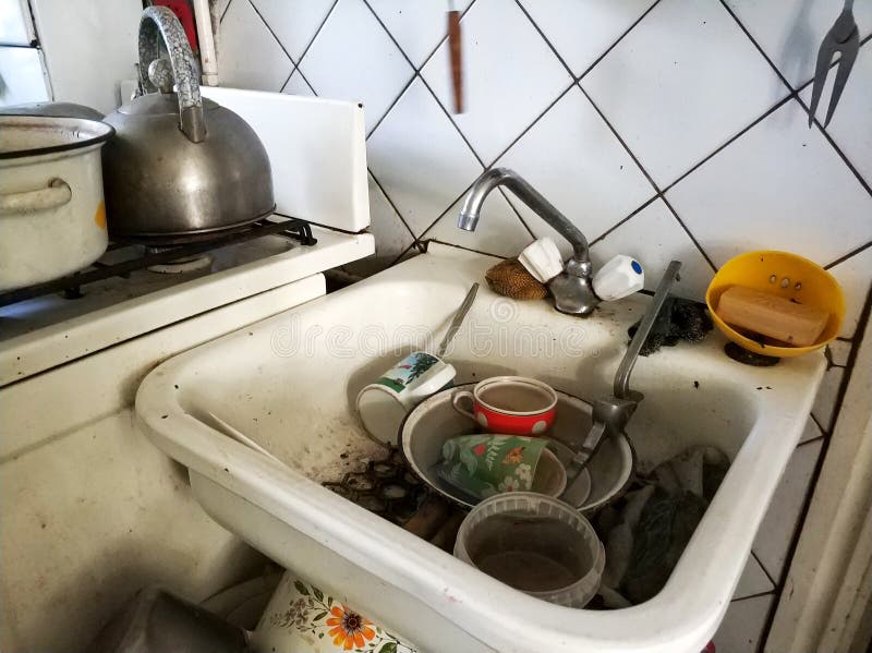 Mess and Dump. an Old Room with Lots of Things. Devastation Stock Image ...