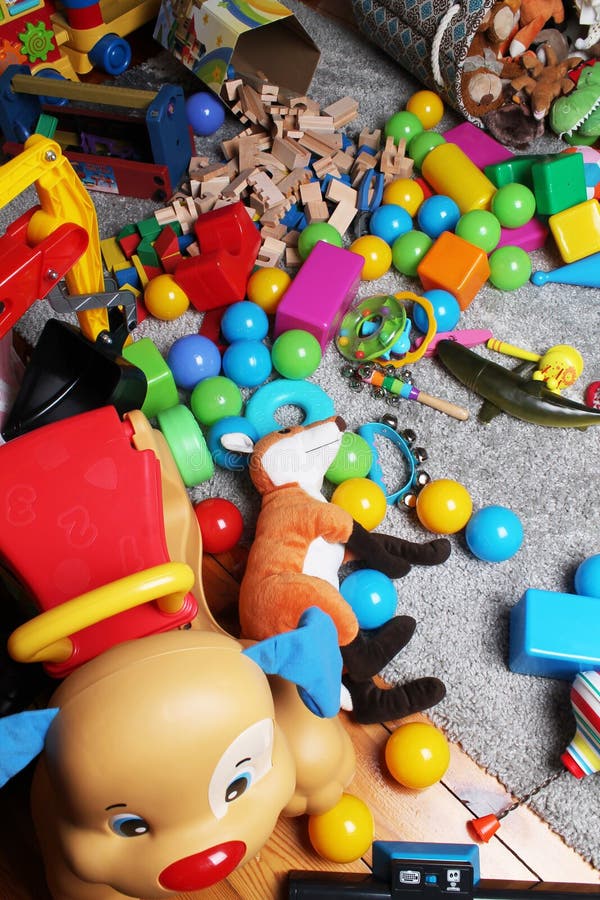 Mess in child s room stock image. Image of wooden, room - 50726573