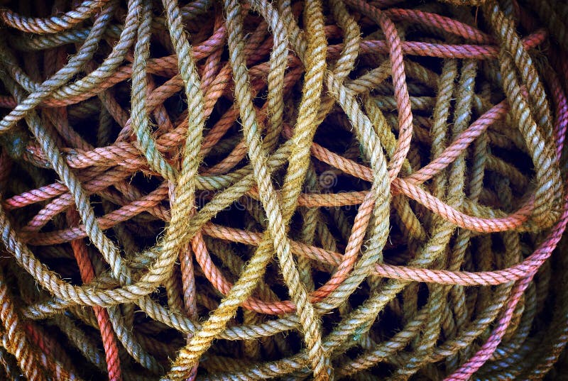 Mess of Ropes stock image. Image of pile, mess, cable - 97548251