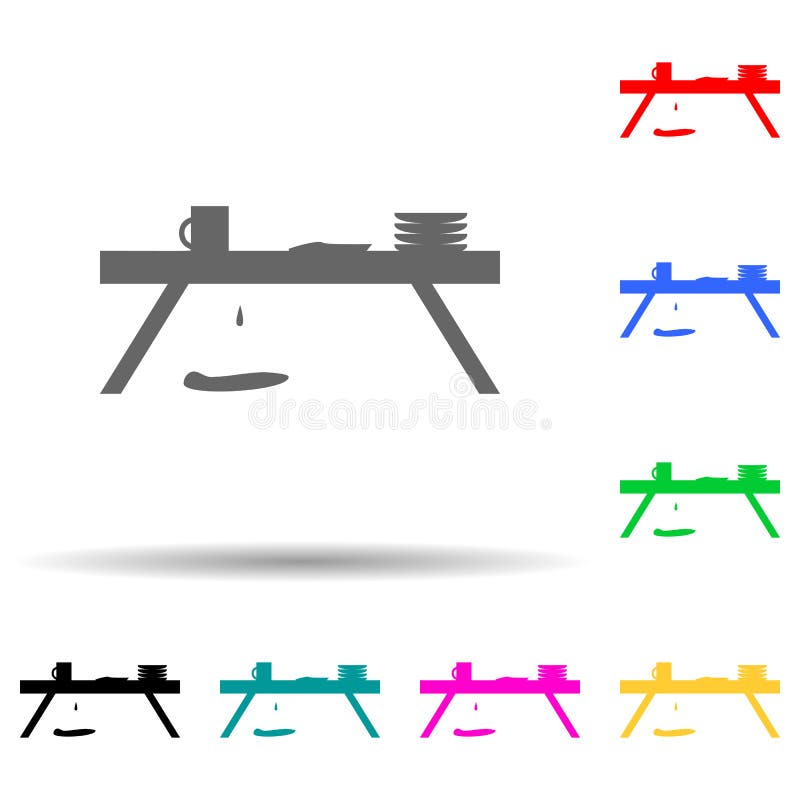 Don`t Mess Up My Table stock vector. Illustration of cafe - 221282044