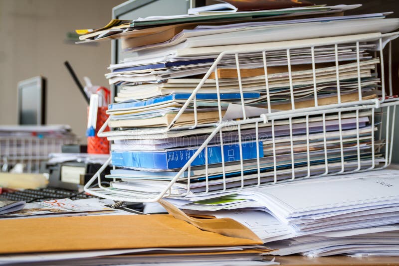 A mess on table in office stock photo. Image of concept - 36401156