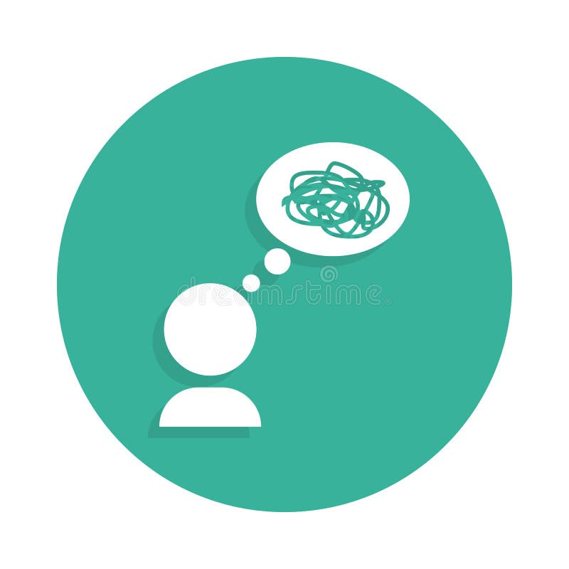 Mess in Thoughts Icon. Chaos Icons Universal Set for Web and Mobile ...