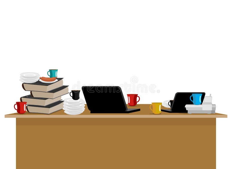 Untidy Workplace Stock Illustrations – 62 Untidy Workplace Stock ...