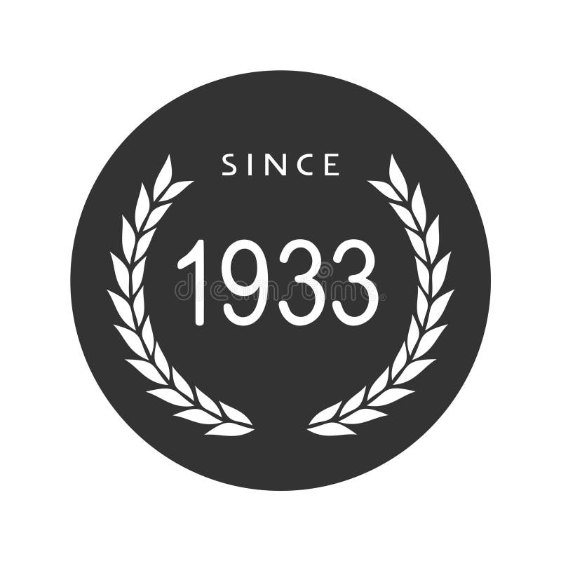 Since 1933 message stock vector. Illustration of celebration - 314199378