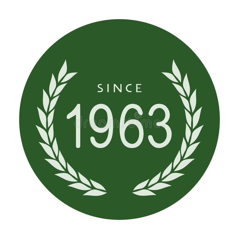 Since 1963 message stock vector. Illustration of message - 314199415