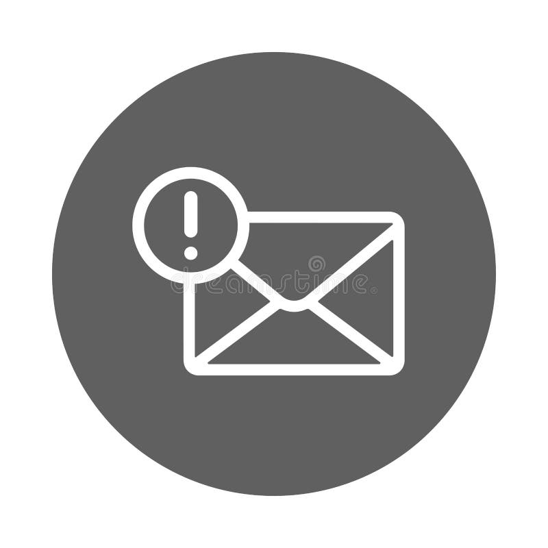 Message, Alert, Mail, User Icon. Gray Vector Graphics Stock ...