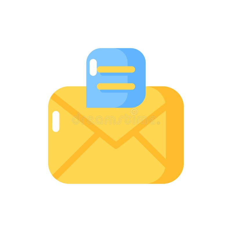 Two Color Emails Vector Icon from Communication Concept. Isolated Blue ...