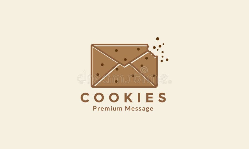 Message Bite Cookie Logo Design Vector Icon Symbol Illustration Stock ...