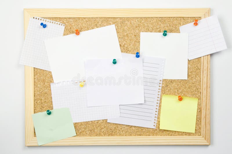 Pin board stock image. Image of isolated, ideas, cork - 6717015