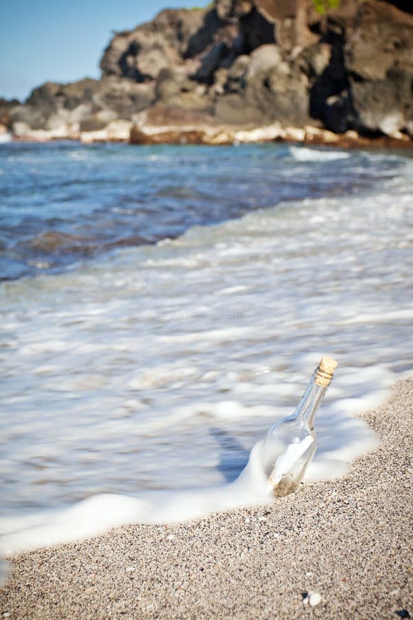 Message in a bottle stock photo. Image of message, paper - 19258604