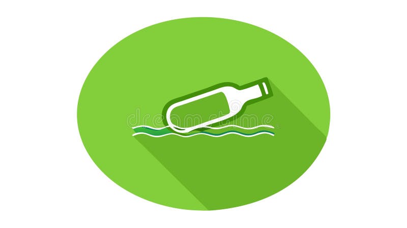 Message in a Bottle Icon, Communication Graphic, Vector Design ...