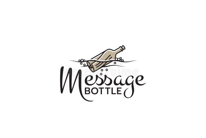 Message in a bottle stock illustration. Illustration of hope - 12350968