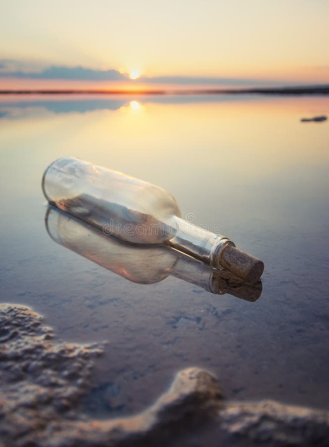 Message in a bottle stock image. Image of absence, bottle - 139602627