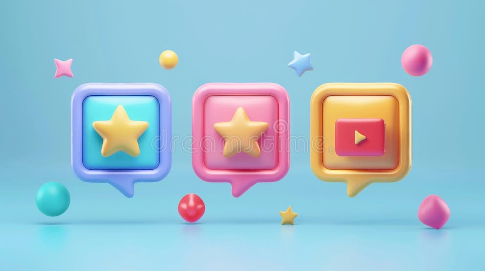 Message Box or Comment Box Icon with 3D Chat Speech. Design Template ...