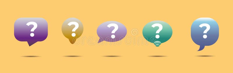Message Box with 3d Question Mark Icon. Stock Illustration ...