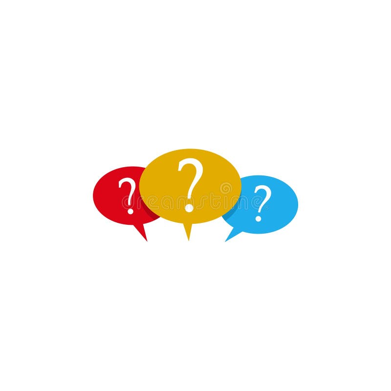 Message Box with Question Mark Icon Stock Vector - Illustration of ...