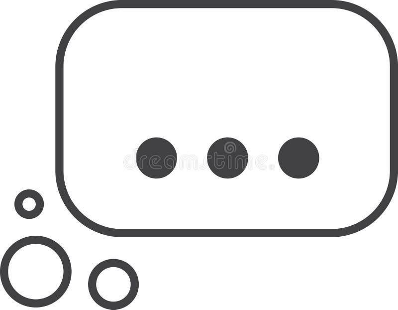 Message Boxes and Chats Illustration in Minimal Style Stock Vector ...