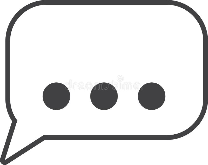 Message Boxes and Chats Illustration in Minimal Style Stock Vector ...