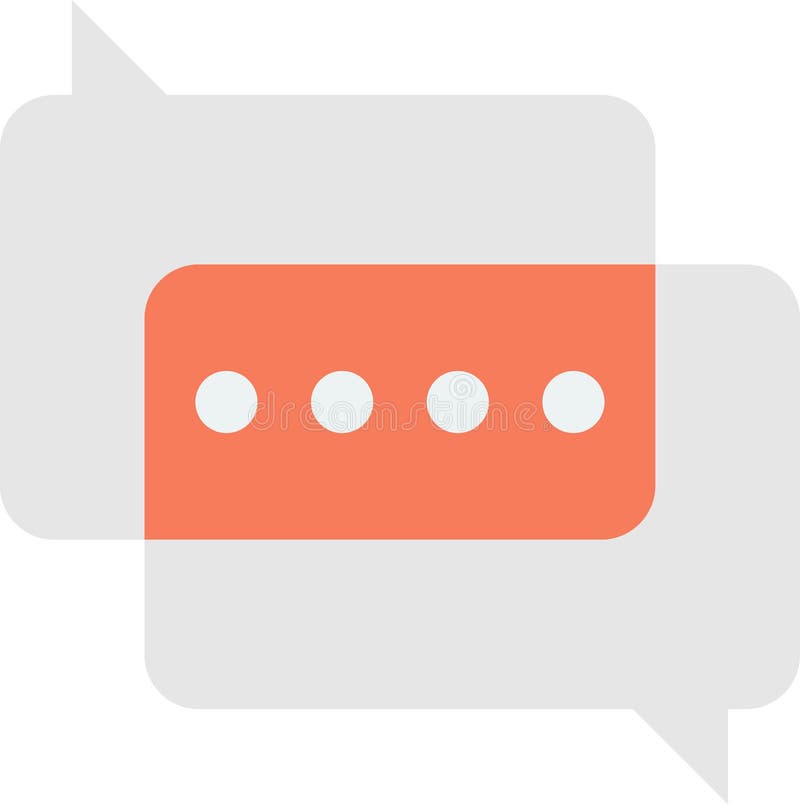 Message Boxes and Chats Illustration in Minimal Style Stock Vector ...