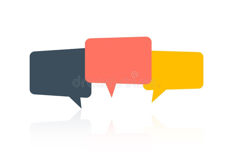 Message Boxes. Notifications Symbol. Speech Bubble Stock Vector ...
