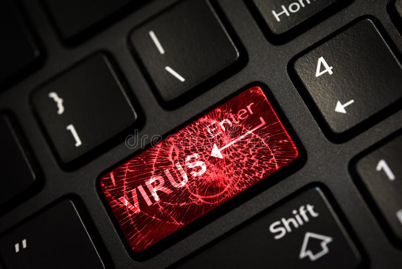 Message on Broken Red Enter Key of Keyboard Stock Photo - Image of ...