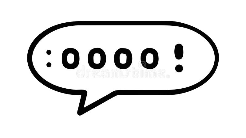 Message Bubble with Exclamation Marks, Representing Urgency , Vector ...