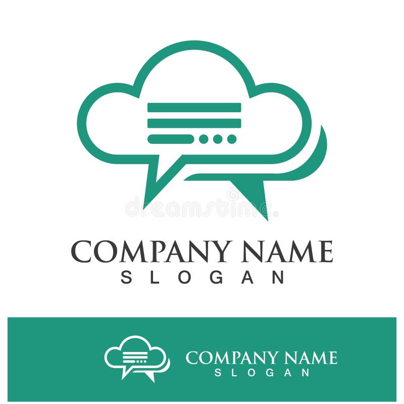 Message Bubble Logo and Symbol Speech Stock Vector - Illustration of ...