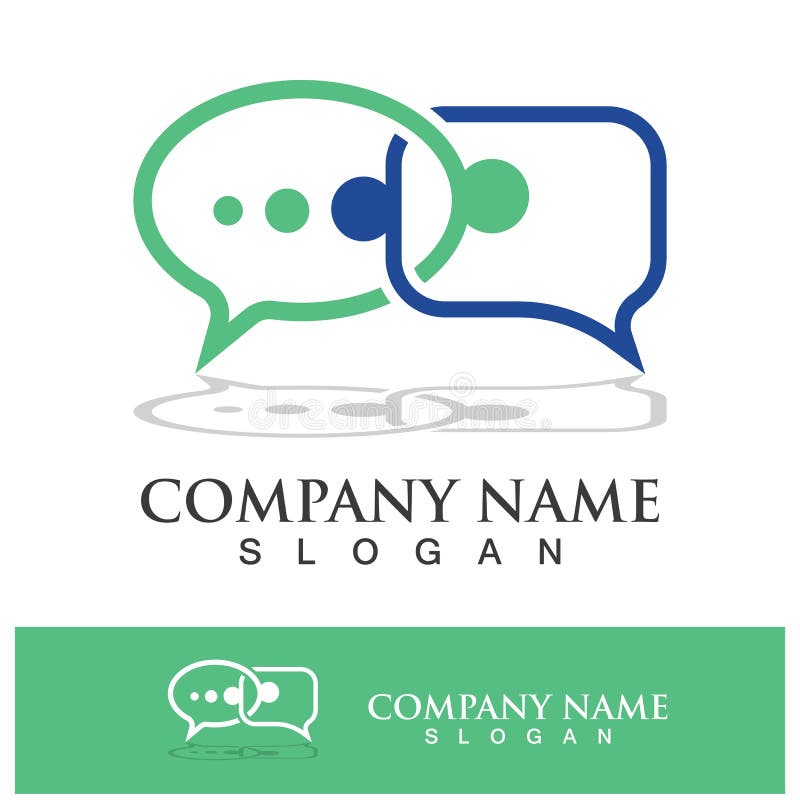 Message Bubble Logo and Symbol Speech Stock Vector - Illustration of ...