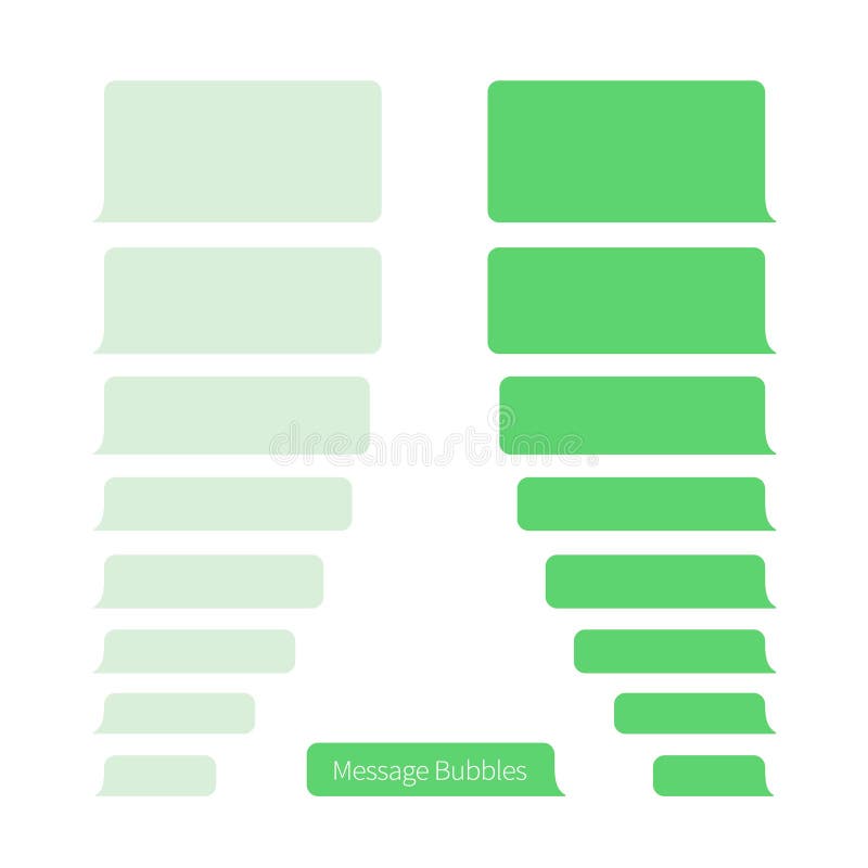 Message bubbles template stock vector. Illustration of icon - 162646525