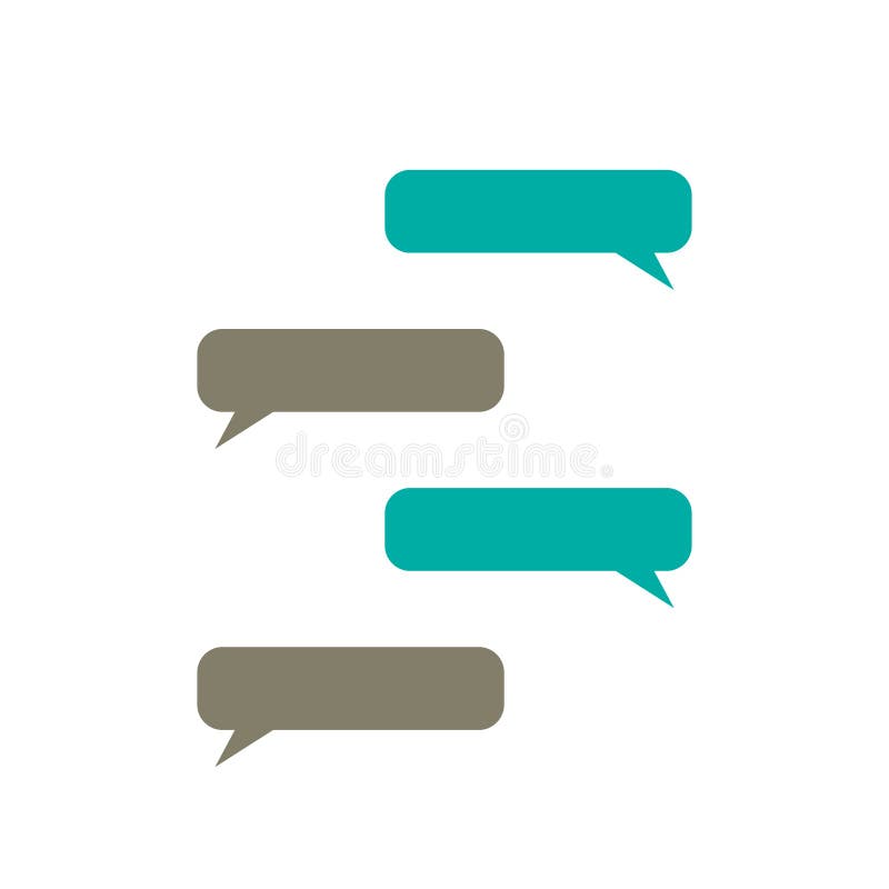 Text Message Boxes on Smartphone Screen Stock Vector - Illustration of ...