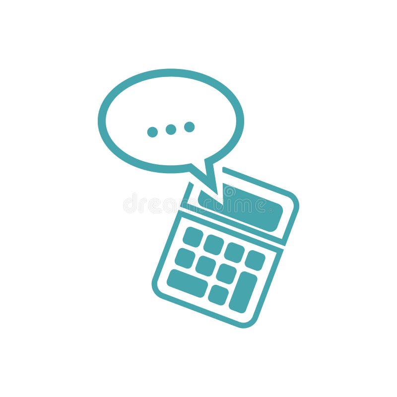 The Message from the Calculator Stock Illustration - Illustration of ...