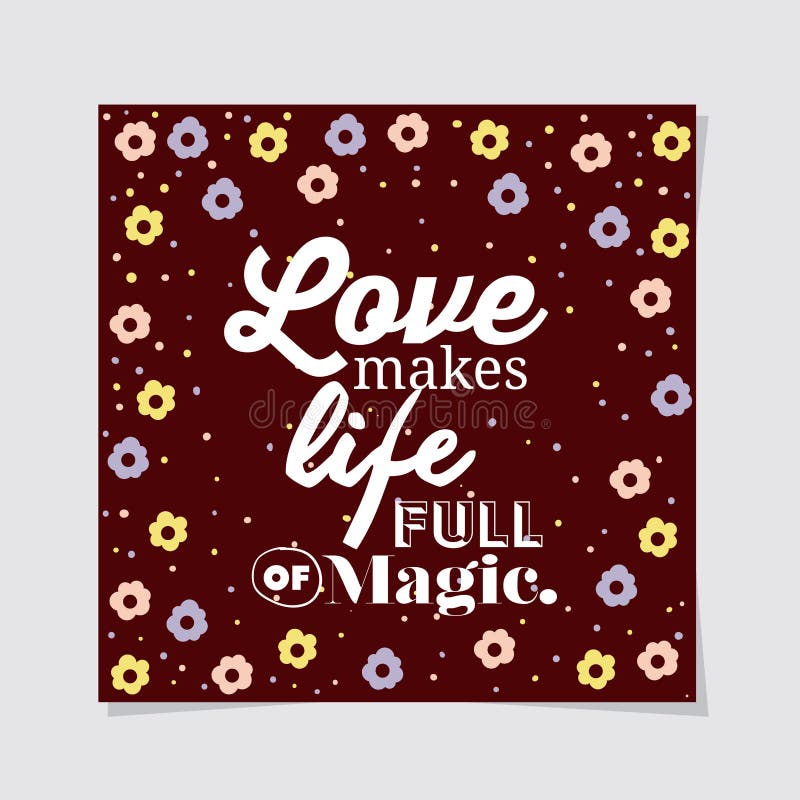 Message in Calligraphy Design Stock Vector - Illustration of card ...