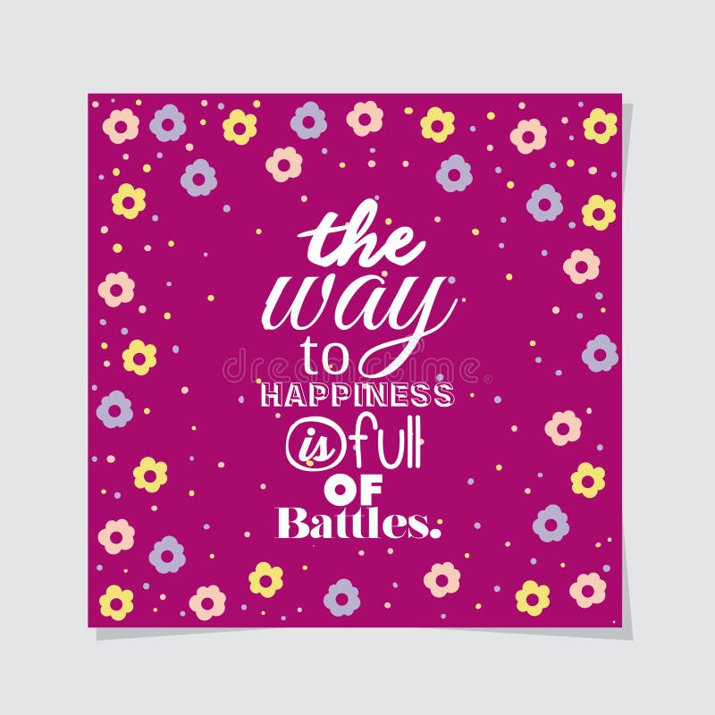 Message in Calligraphy Design Stock Vector - Illustration of flowers ...