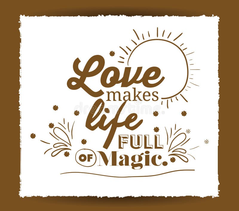 Message in Calligraphy Design Stock Vector - Illustration of slogan ...