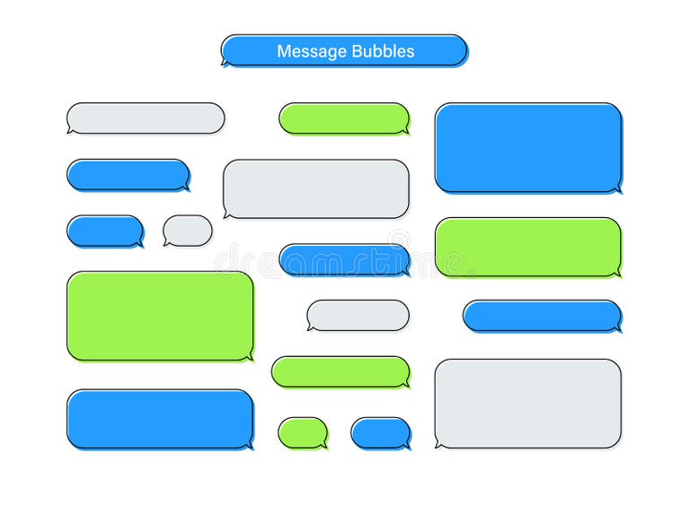 Whatsapp Message Bubbles Stock Illustrations – 72 Whatsapp Message ...