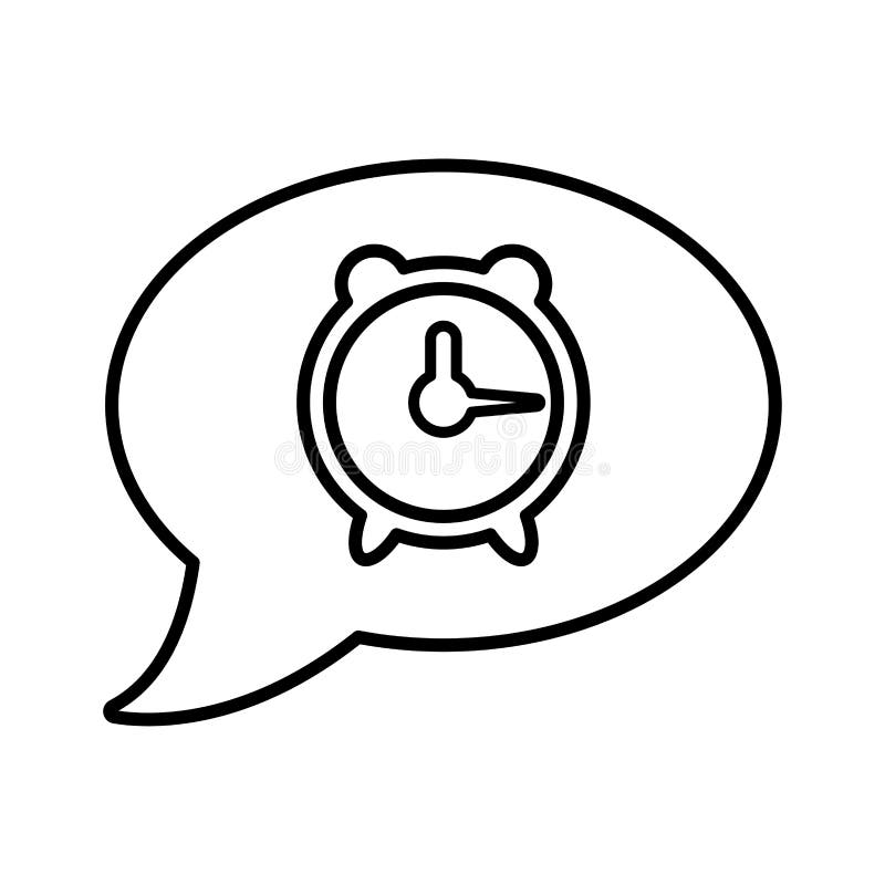 Conversation Bubble Clock Stock Illustrations – 473 Conversation Bubble ...