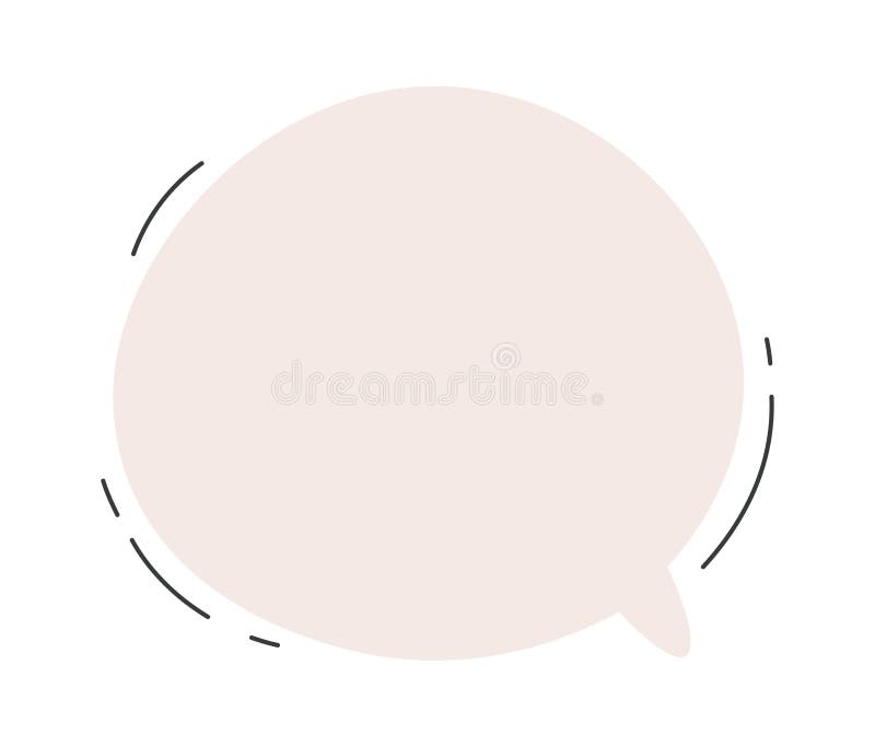 Message Cloud Flat Icon Communication Voicing Thoughts Stock Vector ...